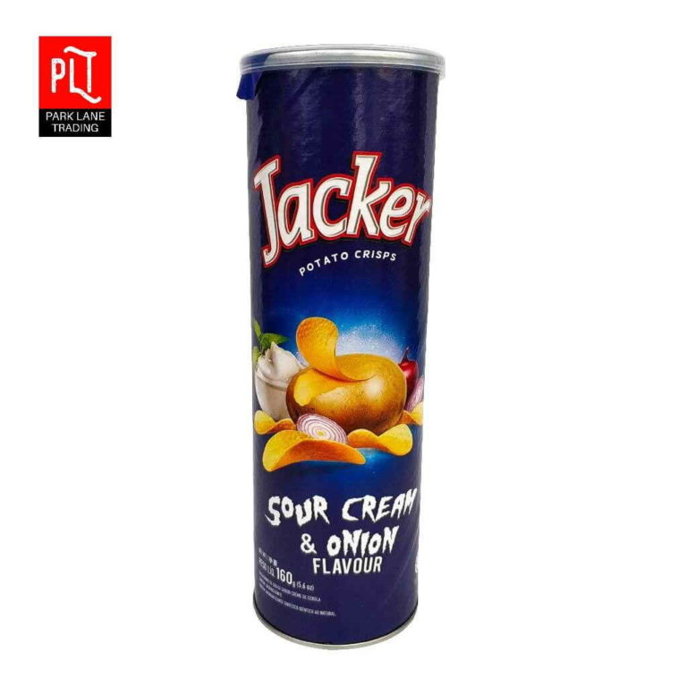 Jacker Potato Crisps 150g Sour Cream Onion (7 Bottle) – Snack Foods ...