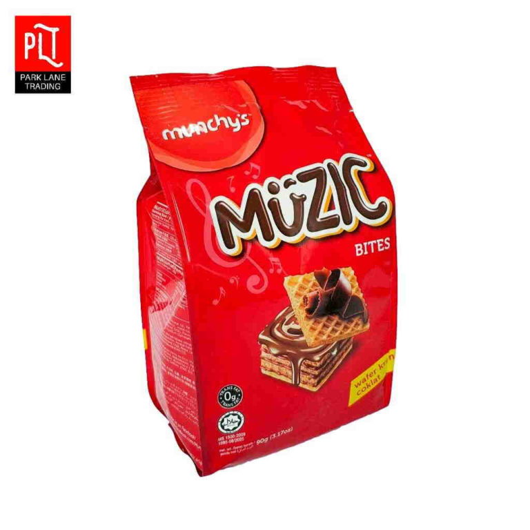 Munchy's Muzic Wafer Bites Chocolate 90g (12 Packet) – Snack Foods ...
